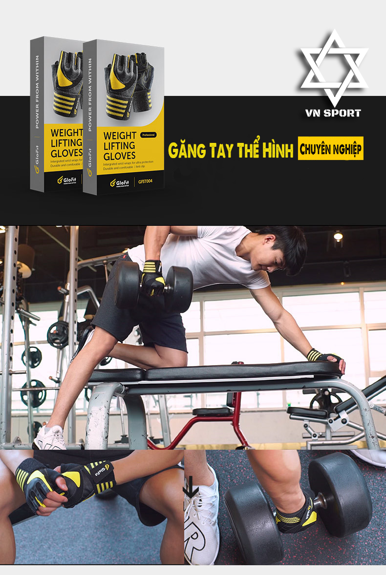 Găng Tay Tập Gym Glofit - GFST004 - VN SPORT