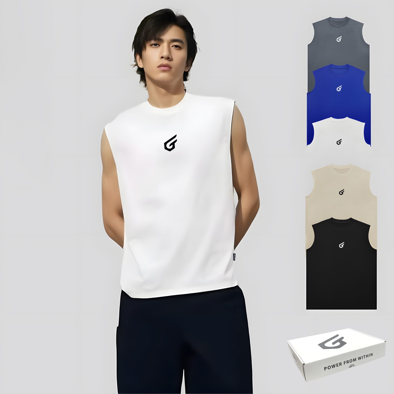 Áo Tanktop Glofit G-Pro Cotton 2 Chiều Co Giãn, Thể Thao, Thời Trang ...